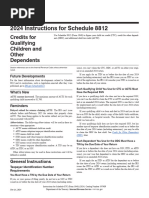 2023 Instructions For Schedule 8812: Credits For Qualifying Children ...
