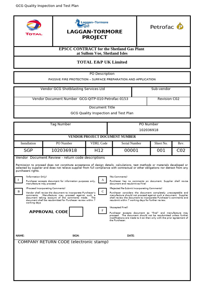 GCG Quality Inspection Deano | PDF | Materials | Building Engineering