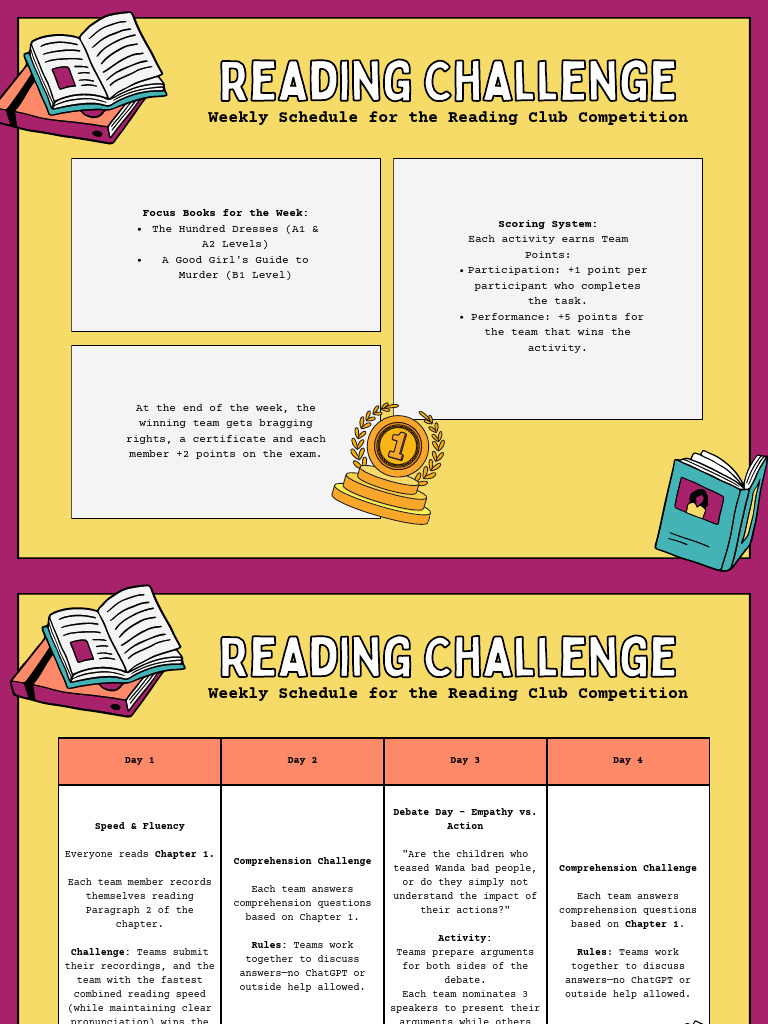 Reading Club Challenge #1 | PDF