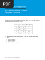 2016 AP Chemistry Practice Exam | PDF | Multiple Choice | Gases