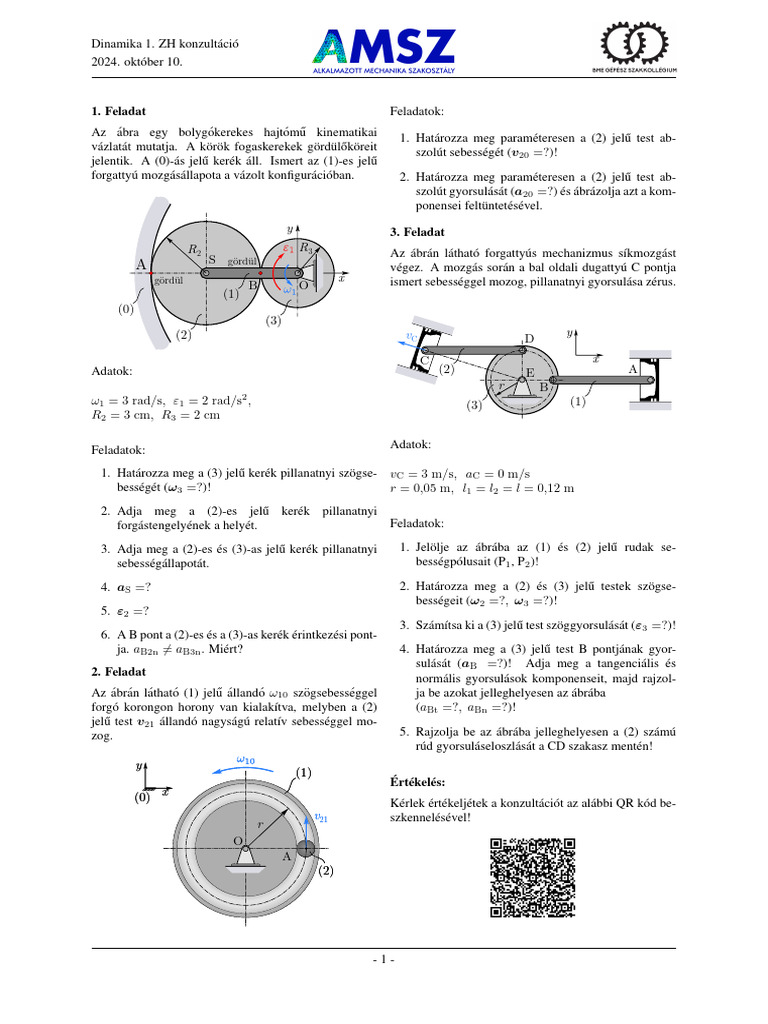 Dinamika Konzi Feladatlap | PDF