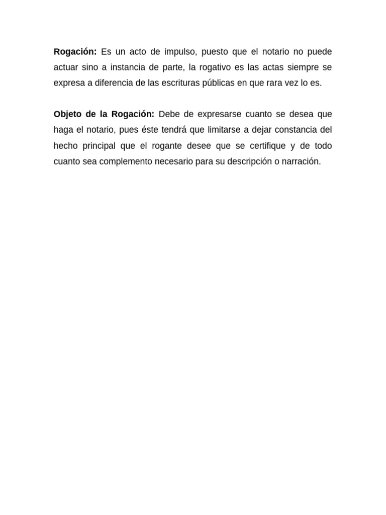 Rogación | PDF