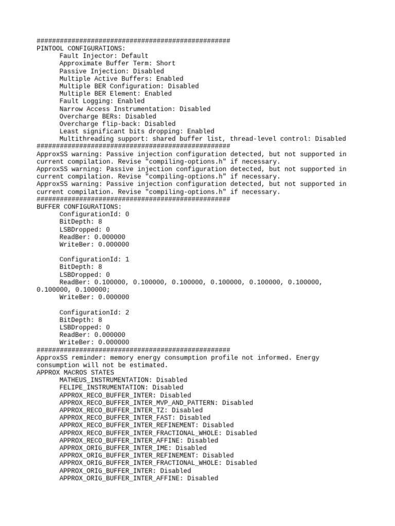 VVenC Encoder Configuration Overview | PDF | Encodings | Video