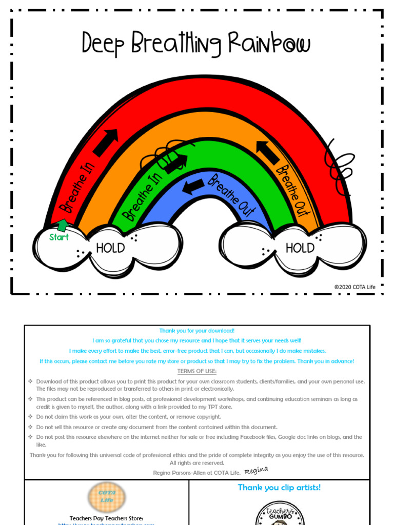 Deep Breathing Rainbow | PDF