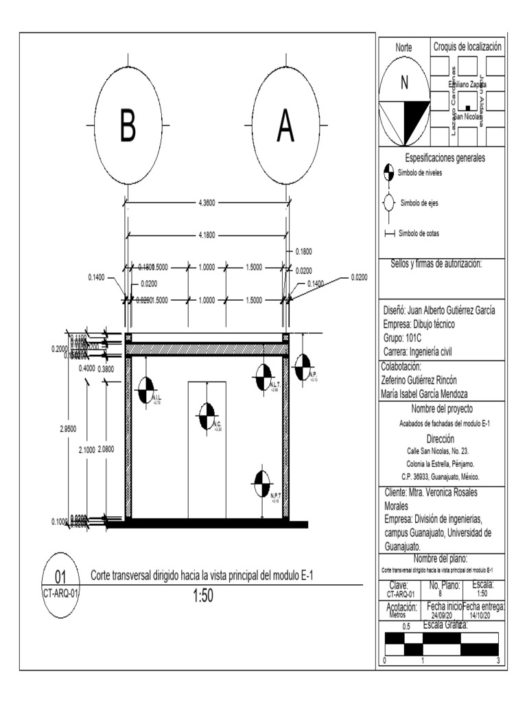 Gutiérrez J. A. Modulo E-1 P y A-CT-ARQ-01 | PDF | Ingeniería
