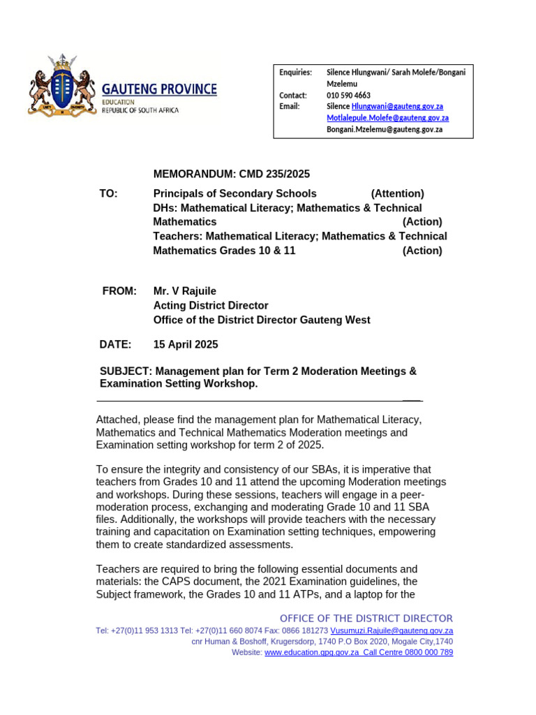 Term 2 Examination Management Plan | PDF | Reading (Process) | Human ...