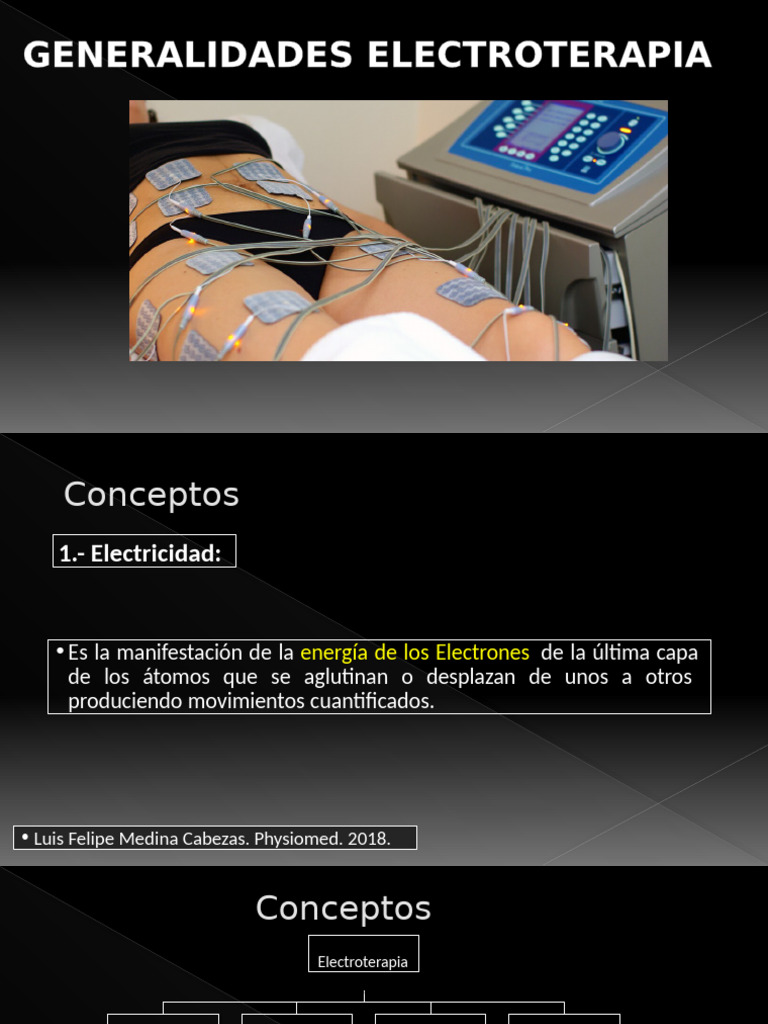 Electroterapia - 1 - Generalidades | PDF | Corriente eléctrica | Electricidad