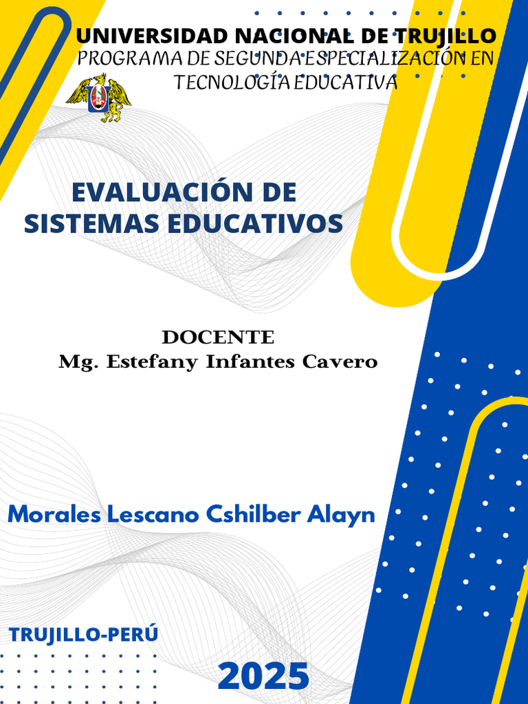 Cshilber Alayn Morales Lescano | PDF | Enseñando | Evaluación