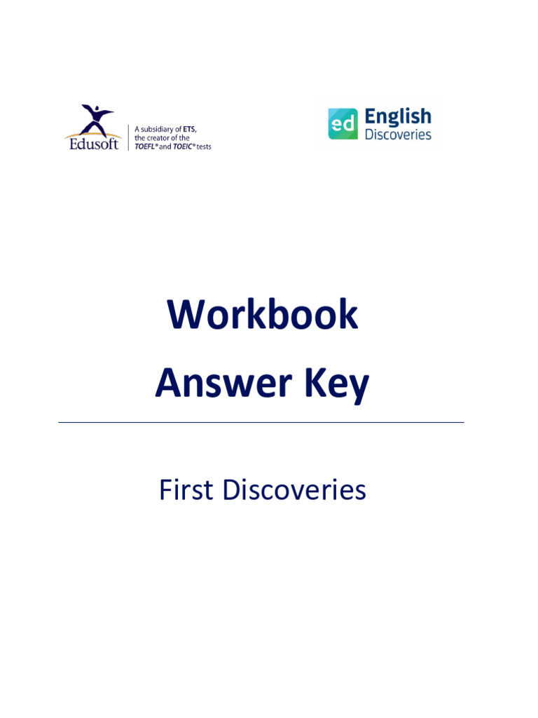 First Discoveries Workbook Answer Key | PDF | Freedom Of Expression Law ...