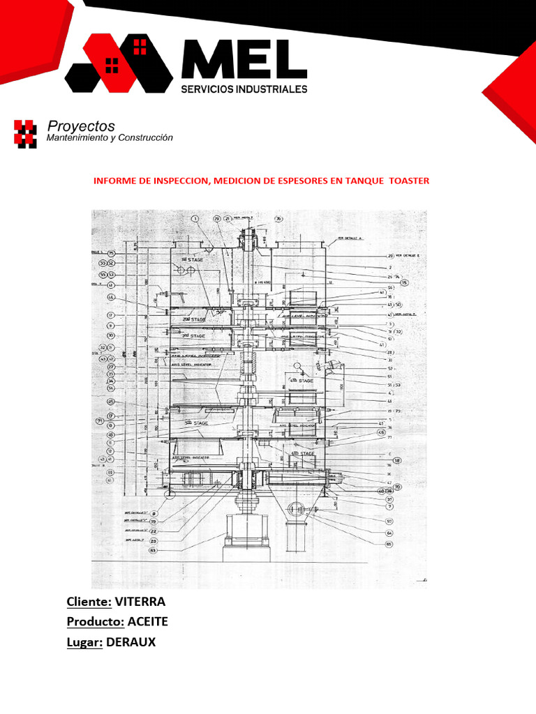 Presentacion Mediciones Espesores Tanques Toaster-Fusionado | PDF | Medición | Tanques