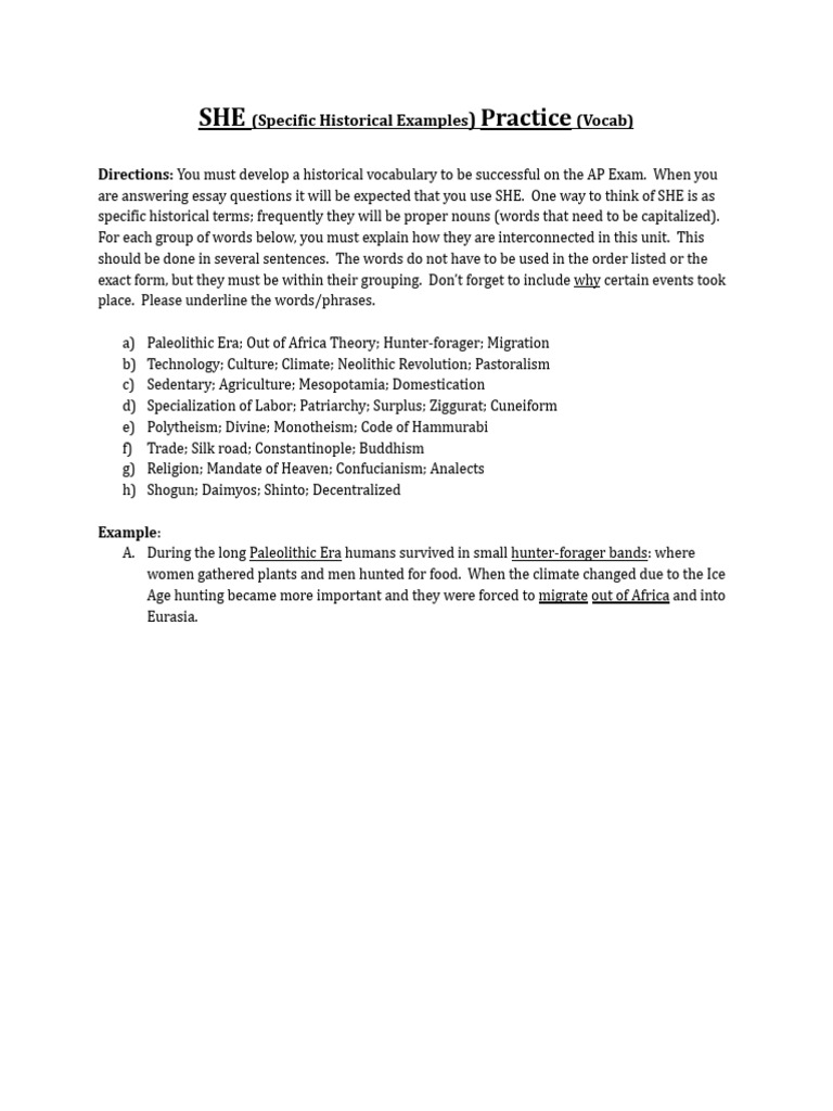 Vocabulary Practice | PDF