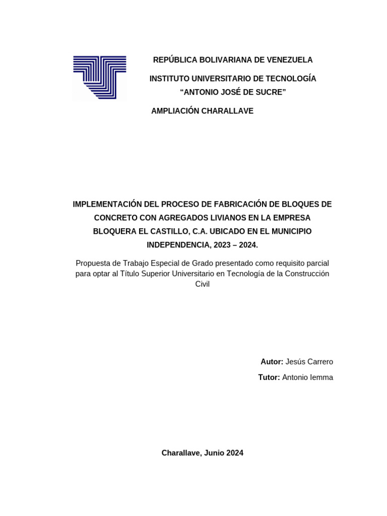 Proceso de Fabricación de Bloques 12x20x40 | PDF | Hormigón | Positivismo