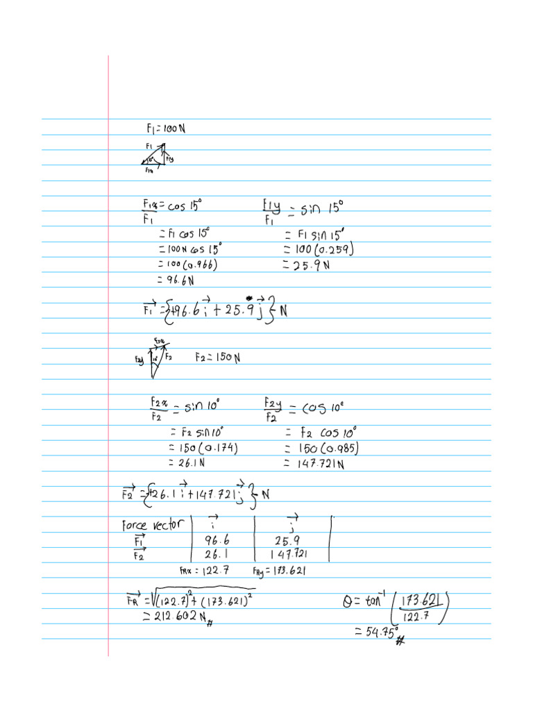 Study Mechanic Resultant Force | PDF
