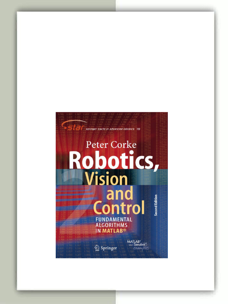 Robotics, Vision and Control Fundamental Algorithms in MATLAB 2nd Edition by Peter Corke ISBN ...