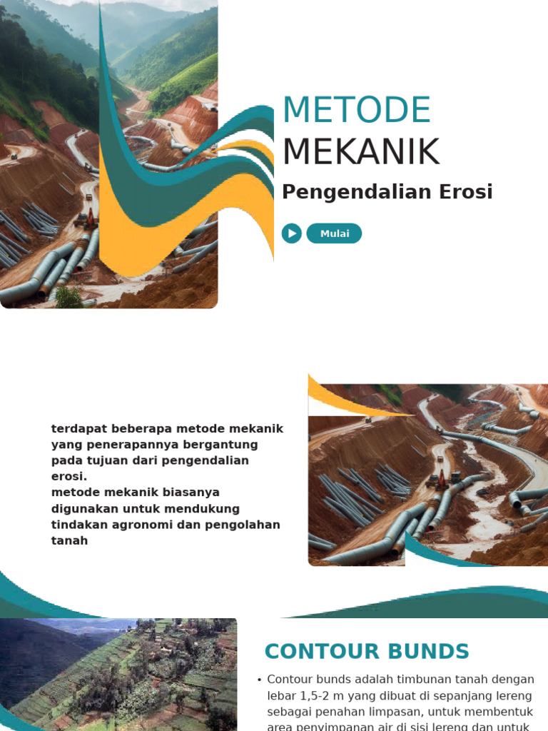 Metode Mekanik Pengendalian Erosi | PDF