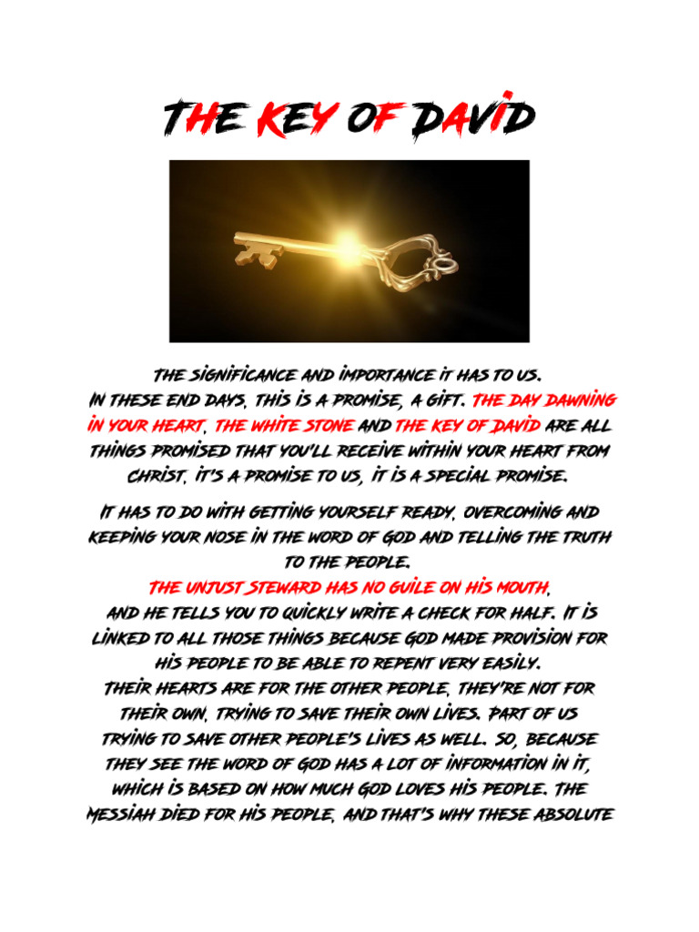 The Key of David and The Significance | PDF
