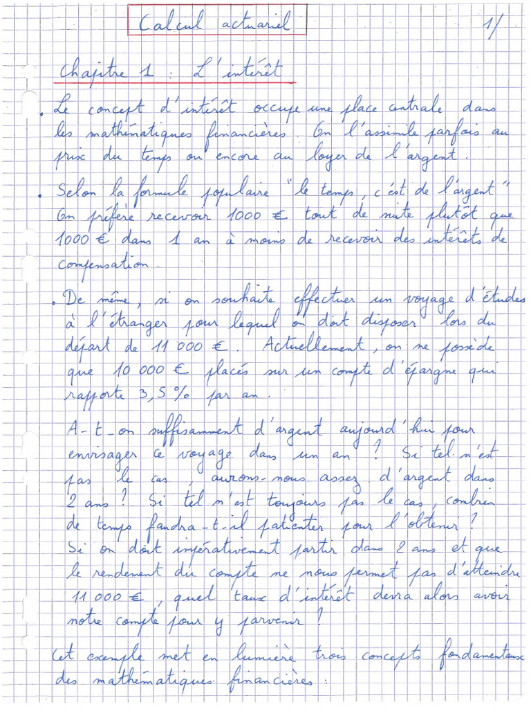 Cours de Finance - Chapitre 1 | PDF