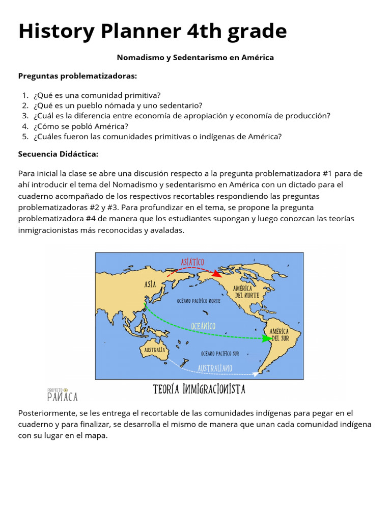 History Planner 4th Grade | PDF