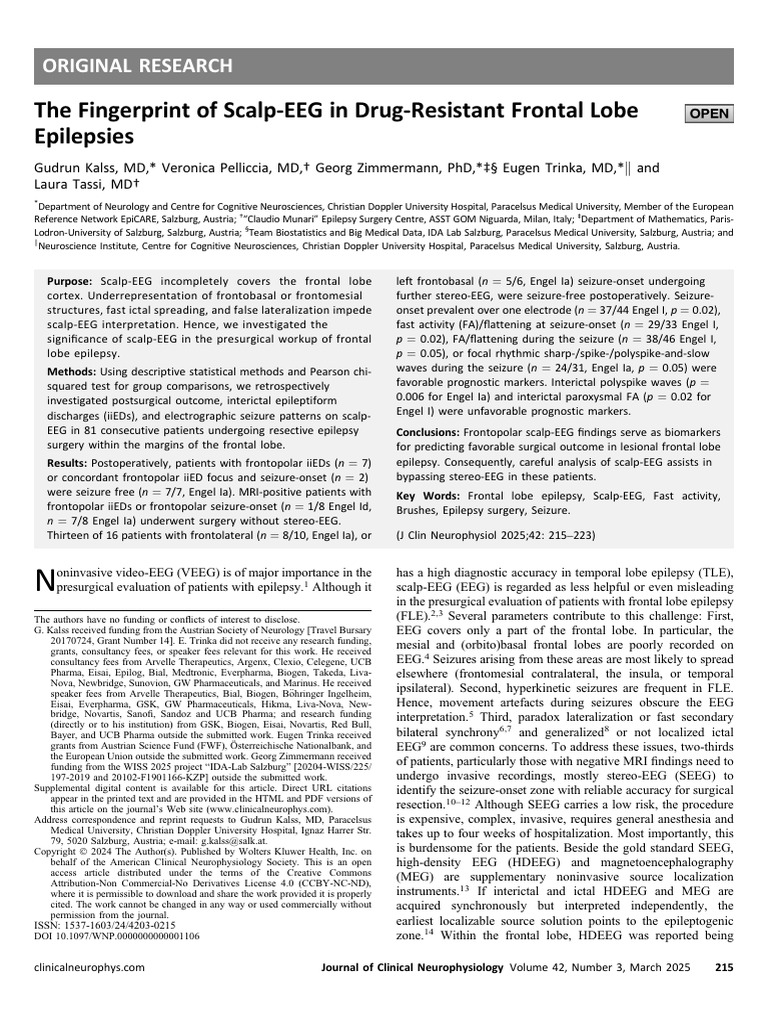 The Fingerprint of Scalp Eeg in Drug Resistant.5 | PDF ...