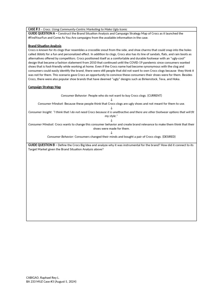 Crocs' Community-Centric Marketing Strategy | PDF | Brand | Consumer ...