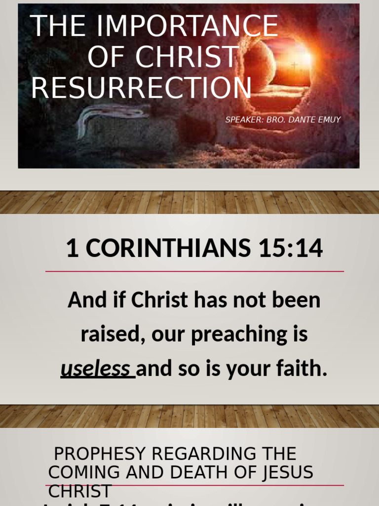 Significance of Christ's Resurrection | PDF | Jesus | Resurrection Of Jesus