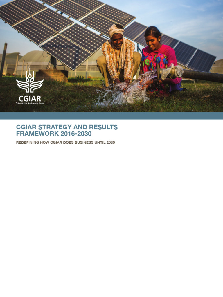 CGIAR Strategy and Results Framework | PDF | Agriculture | Climate Change
