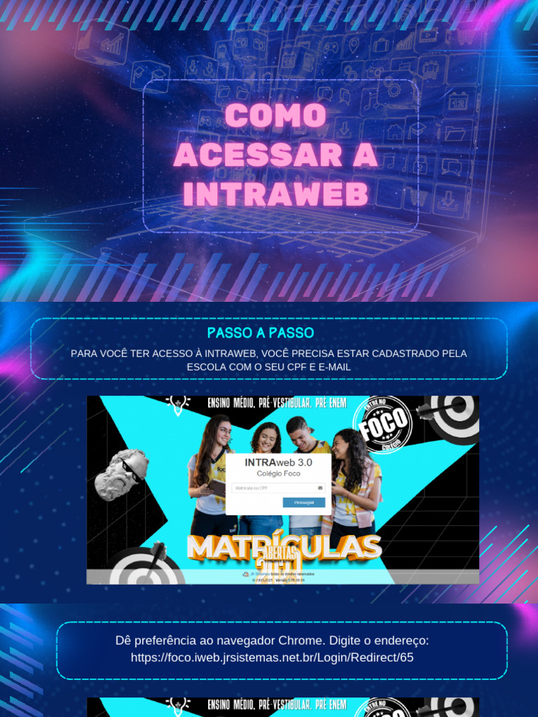 Passo A Passo para Acesso A Intraweb - Aluno | PDF