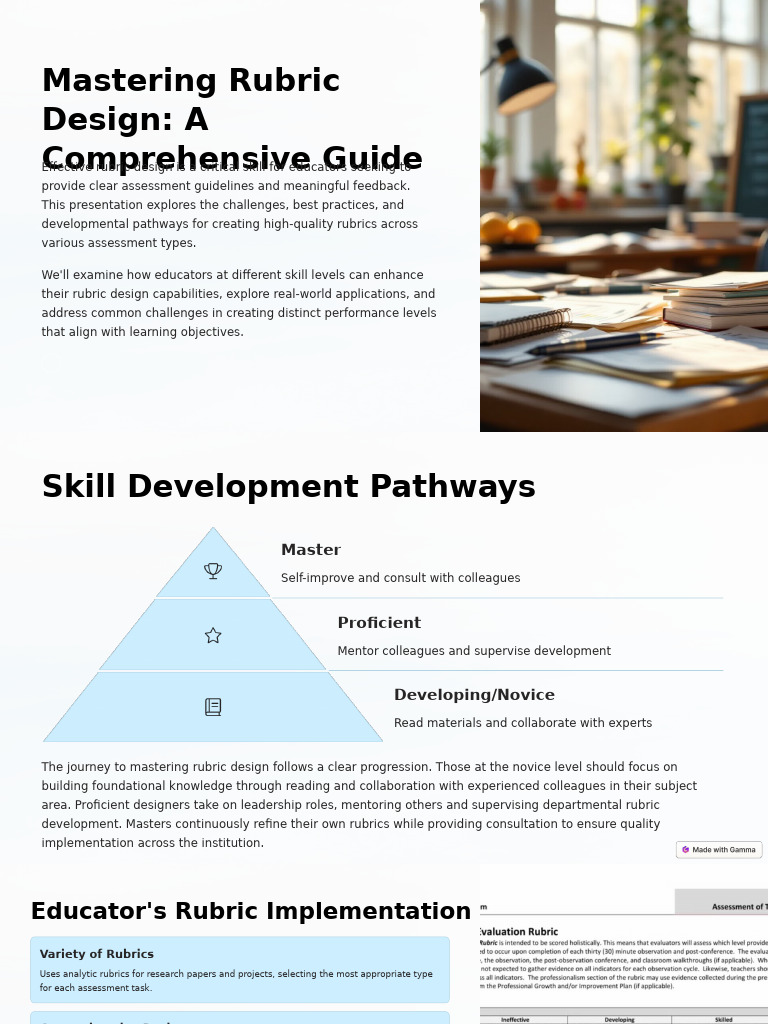 Mastering Rubric Design A Comprehensive Guide | PDF | Thought ...