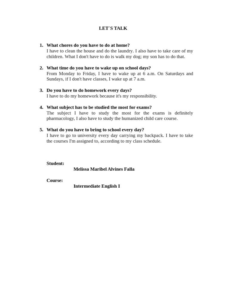 Lets Talk | PDF