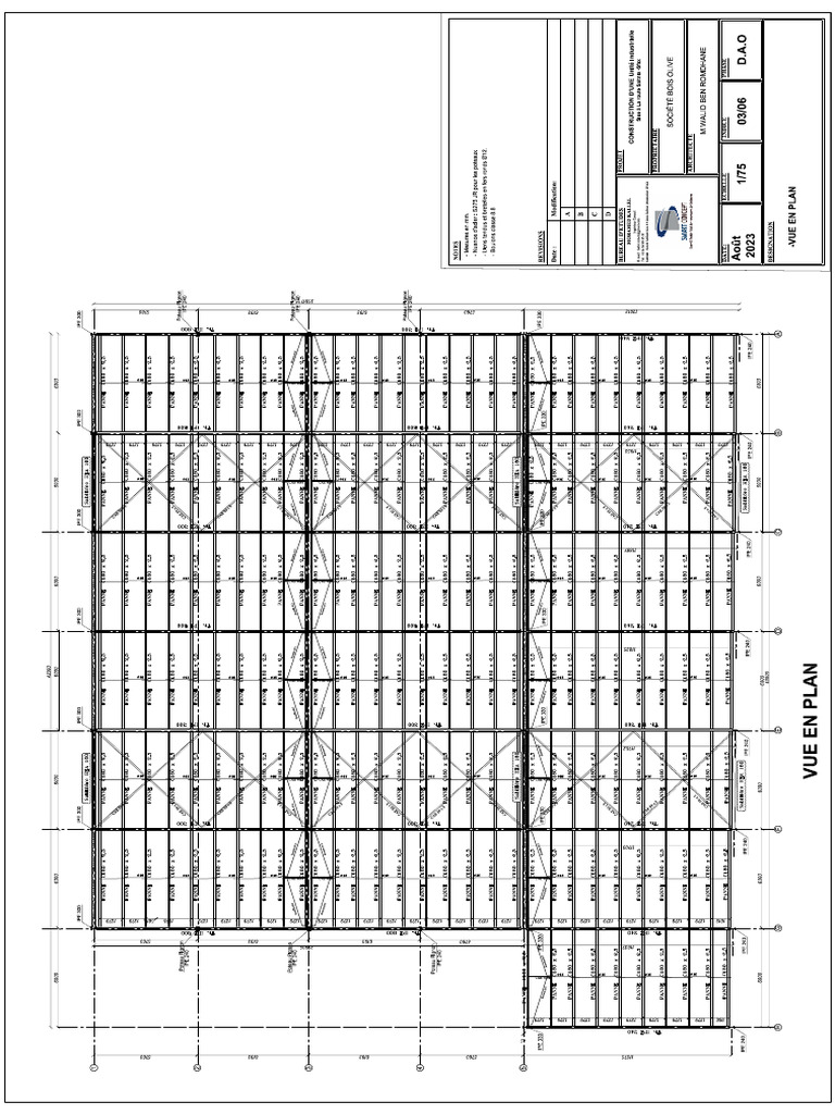 3-Vue en Plan Charpente | PDF