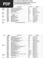 2025 BECE Timetable NEW | PDF