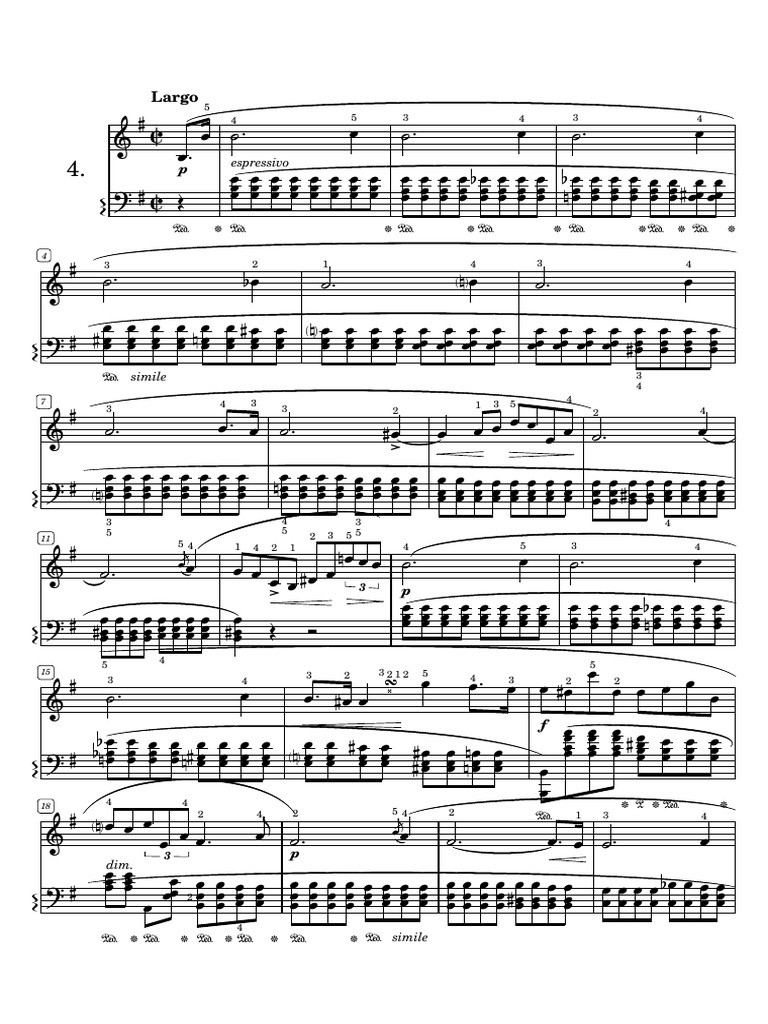 Prelude in E Minor Op N F Chopin | PDF | Frédéric Chopin | Compositions ...