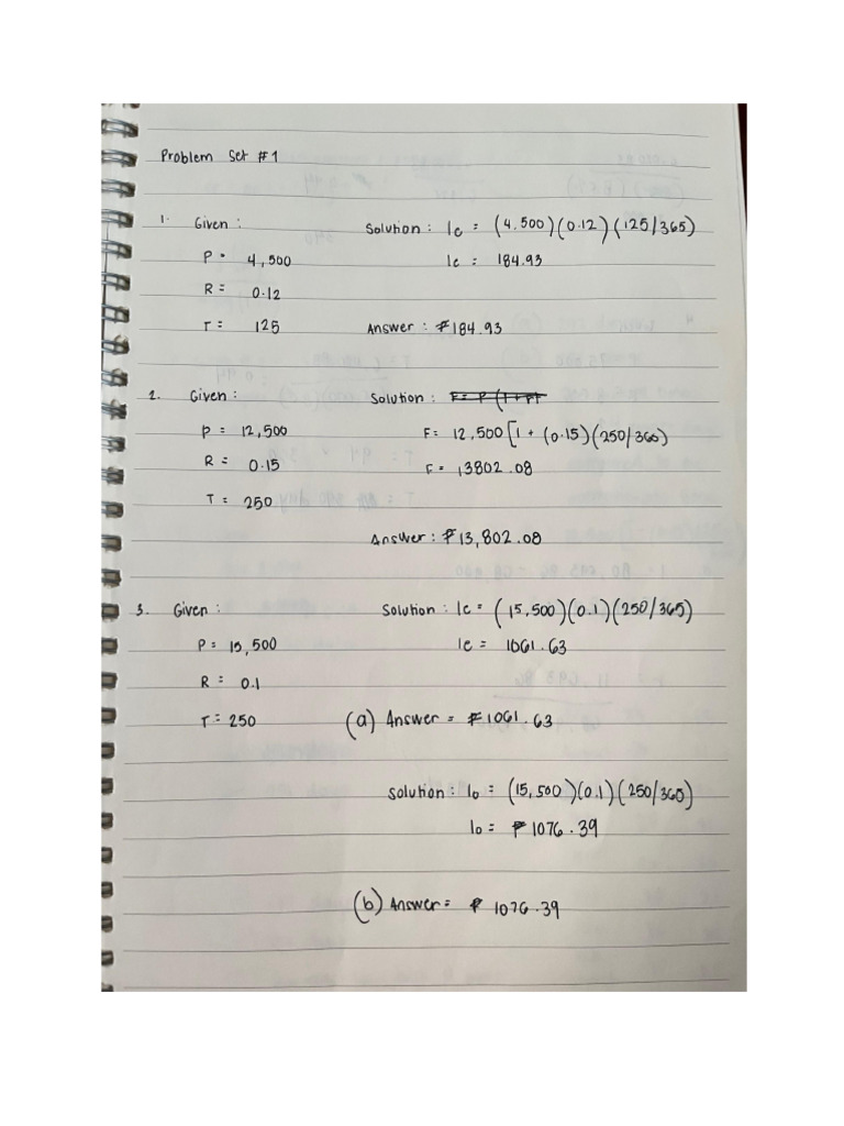 Problem Set 1 | PDF