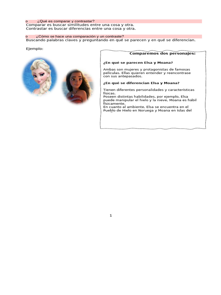 Comparar y Contrastar Leyendas | PDF