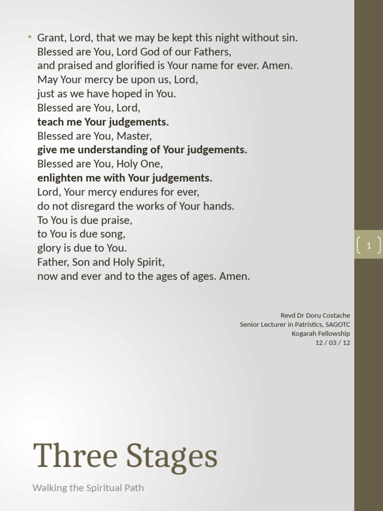 Three Cosmic Stages of Spiritual Growth | PDF | Christian Mysticism ...