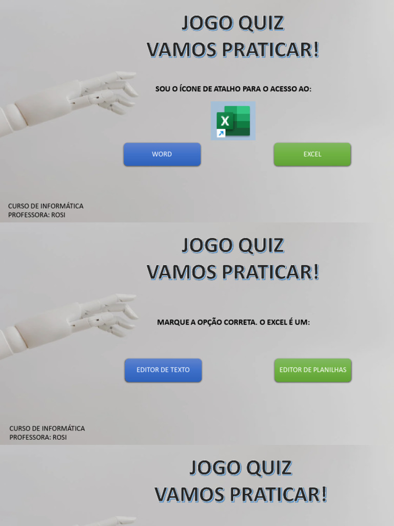 Jogo Quiz-Excel | PDF