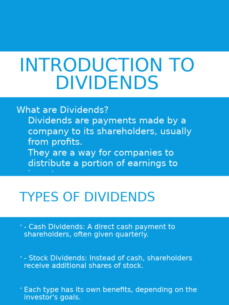 Dividends Presentation | PDF
