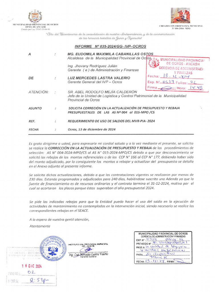 Memorandum 2024 | PDF