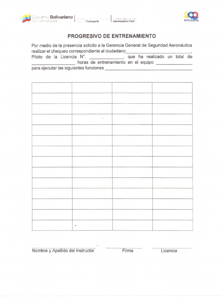 Formato Progresivo Inac | PDF