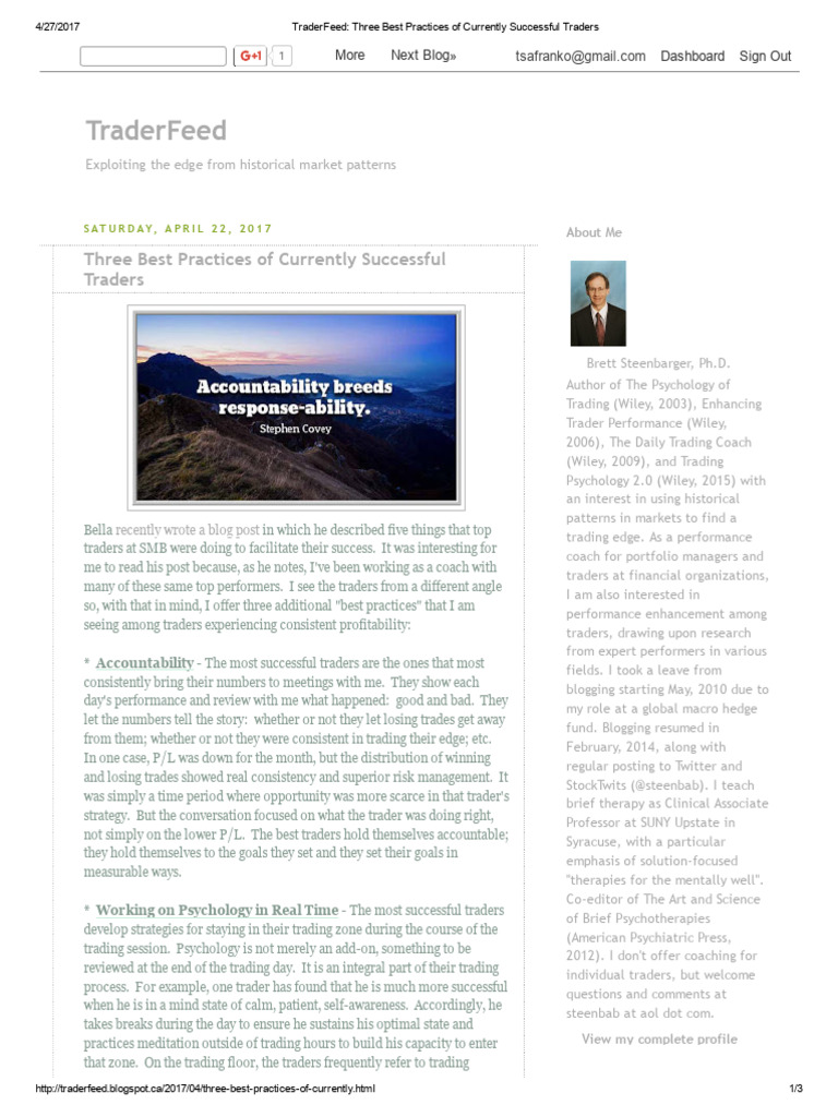 Best Practices for Successful Traders | PDF | Psychotherapy | Psychology