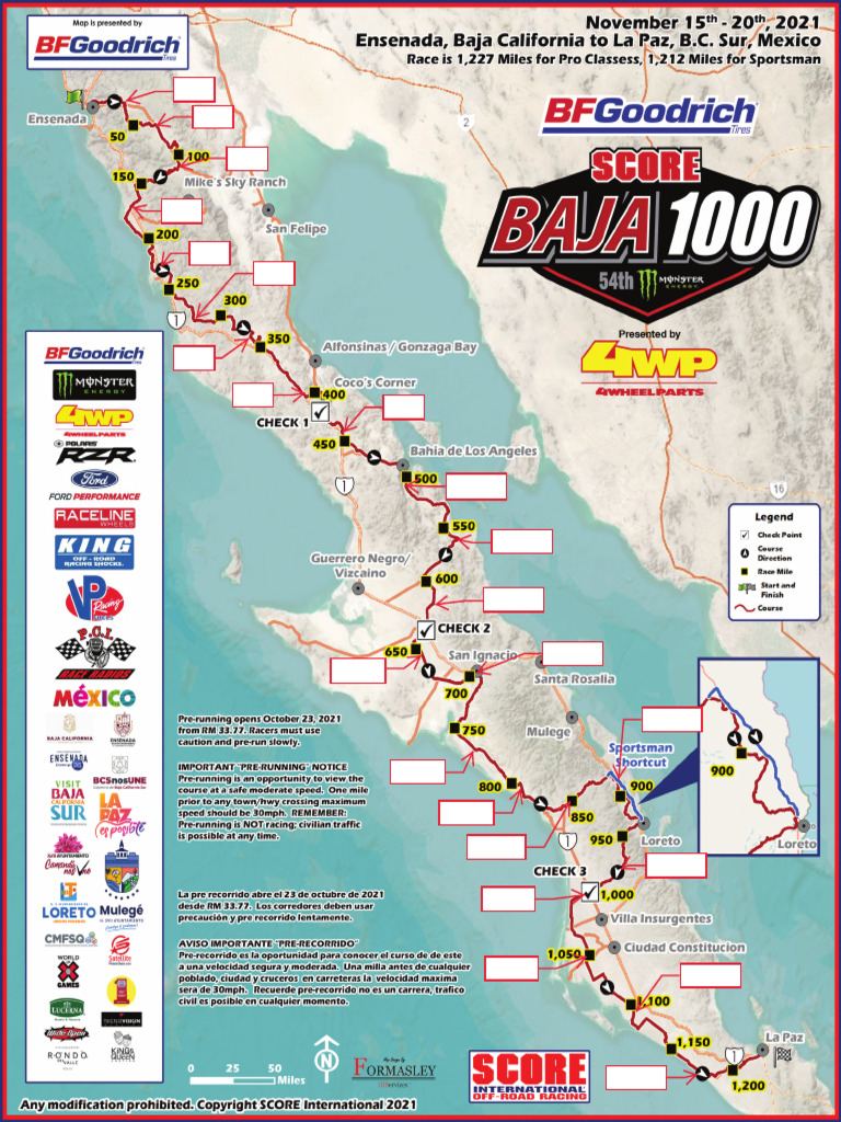 2023 Baja 1000 Pit Locations | PDF
