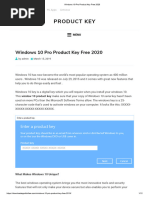 Windows Generic Product Keys Guide | PDF | Microsoft Windows | Windows 10