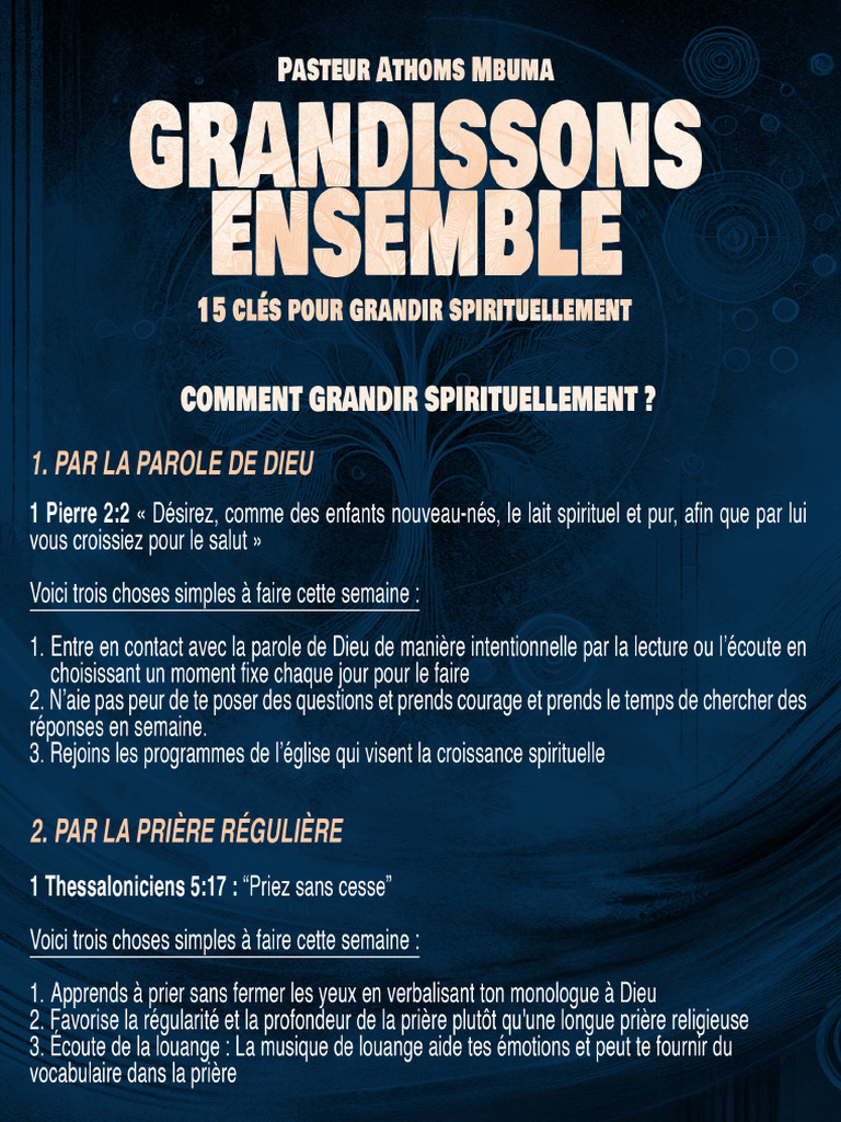 Livret - Grandissons Ensemble | PDF