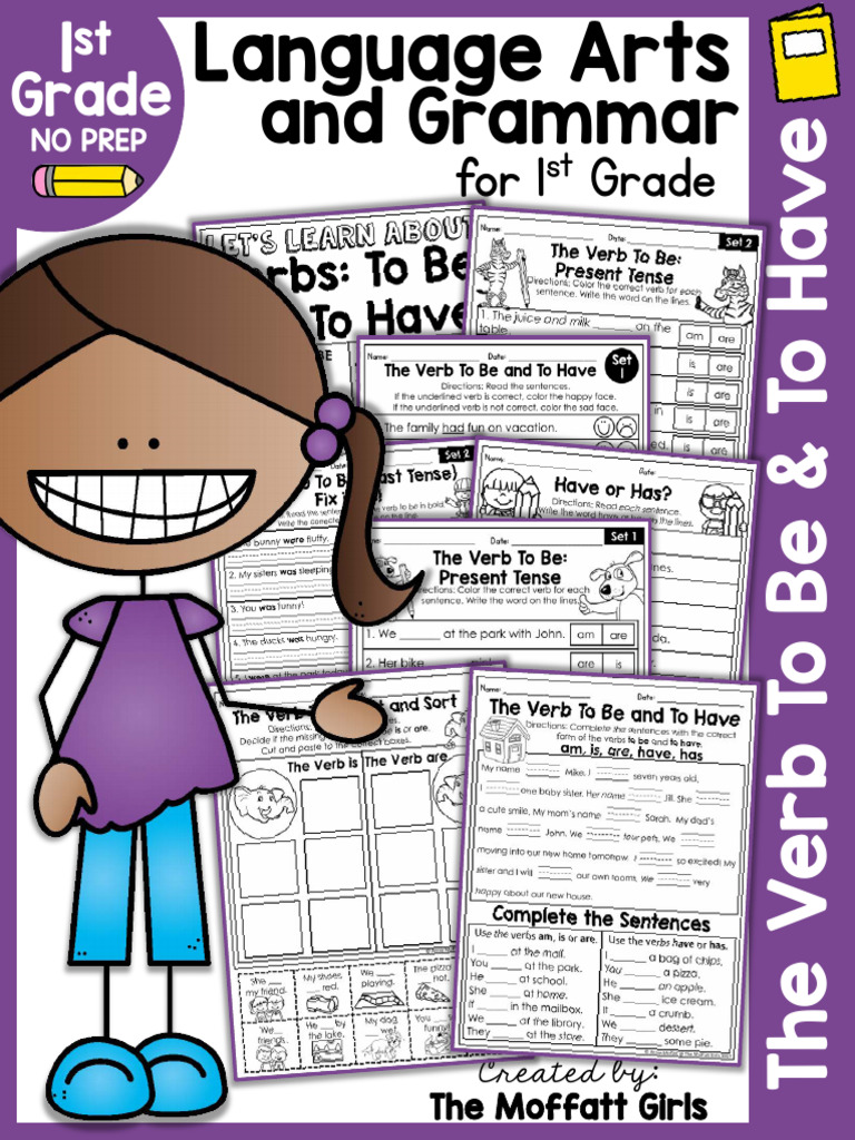 1st Grade Verbs: To Be & To Have | PDF | Grammatical Tense | Verb