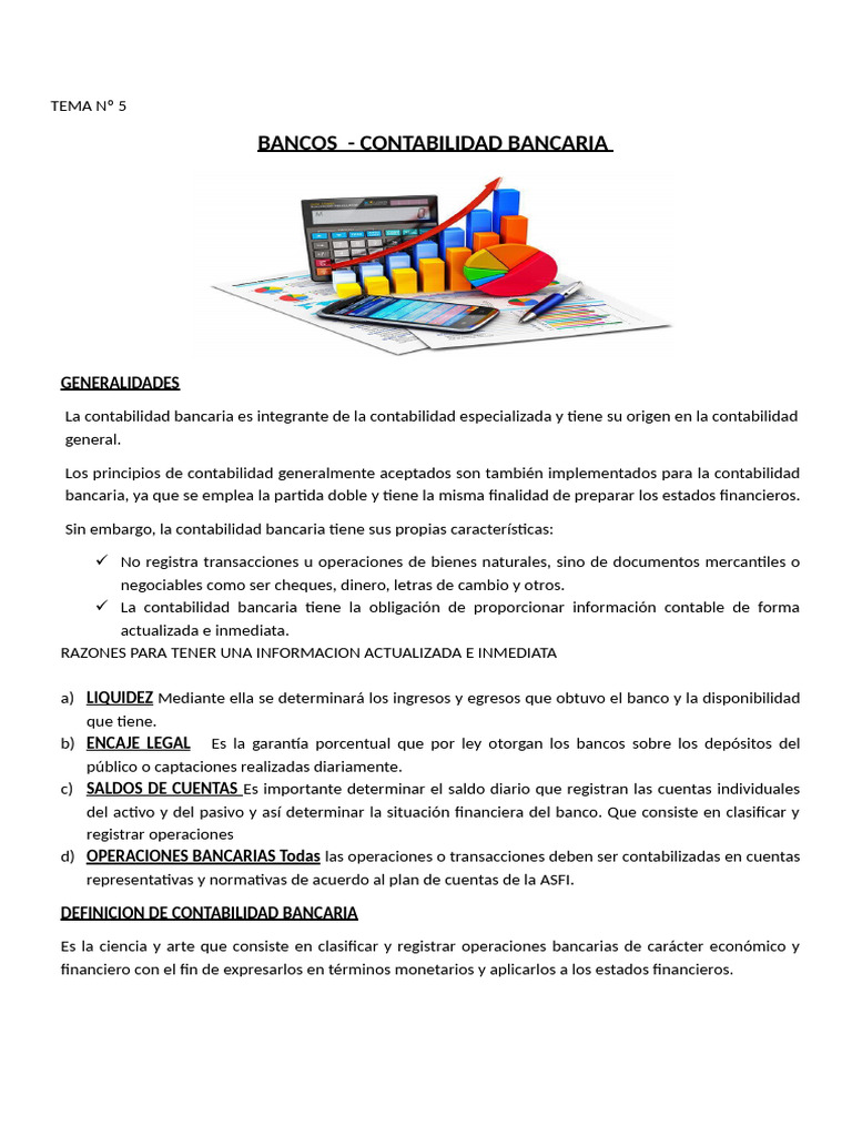 Contabilidad Bancaria: Definición y Normas | PDF | Contabilidad | Bancos