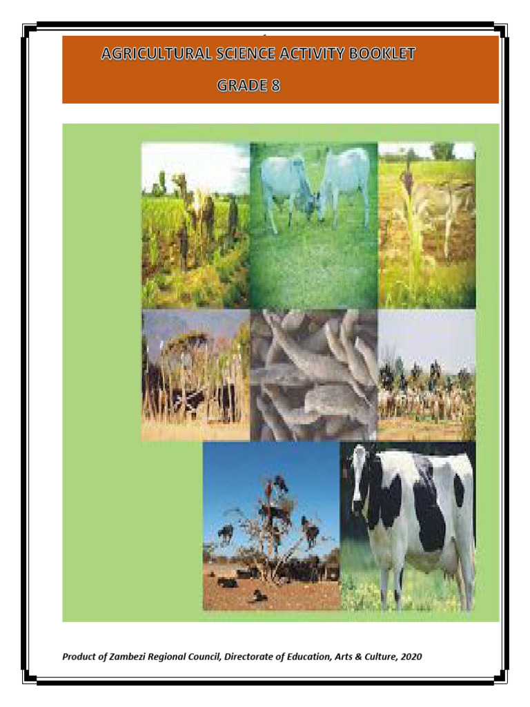 Agriculture Grade 8 Activity Booklet | PDF | Reproduction | Fruit