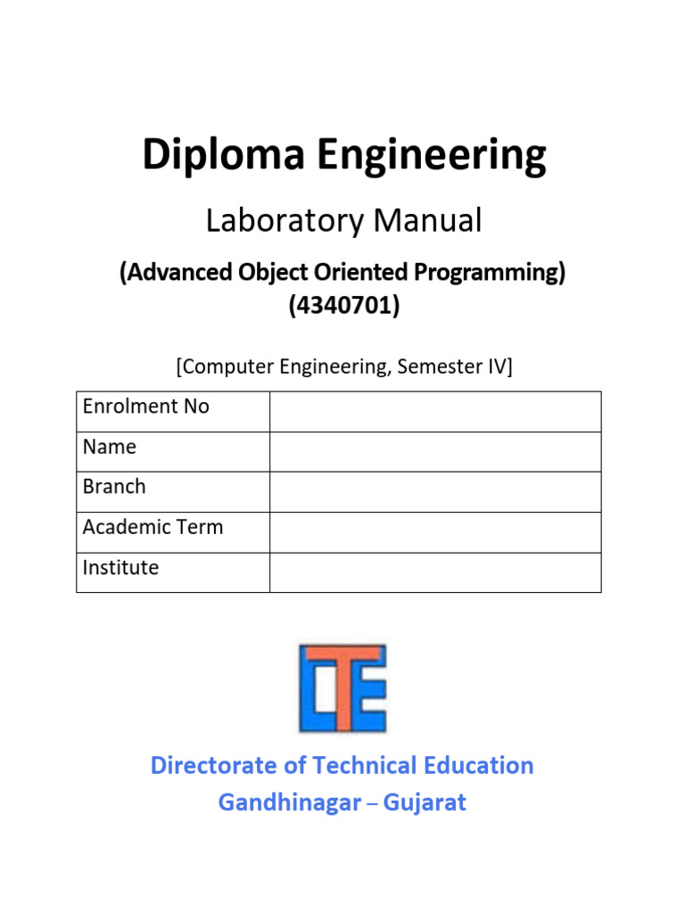 AOOP LabManual | PDF | Method (Computer Programming) | Class (Computer ...
