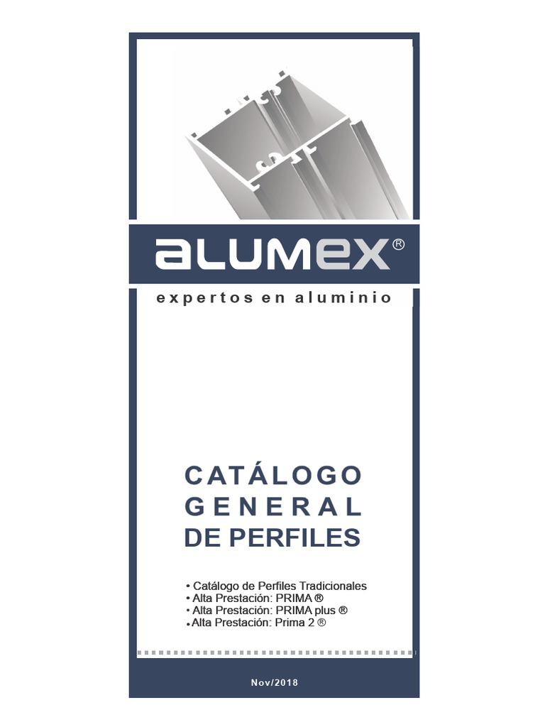 Catalogo General de Perfiles | PDF | Aluminio | Calidad (comercial)