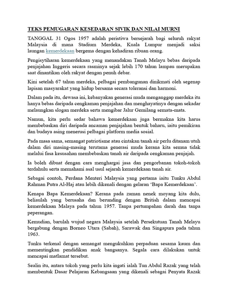 Teks Pemugaran Sivik - Tema Kegembiraan | PDF