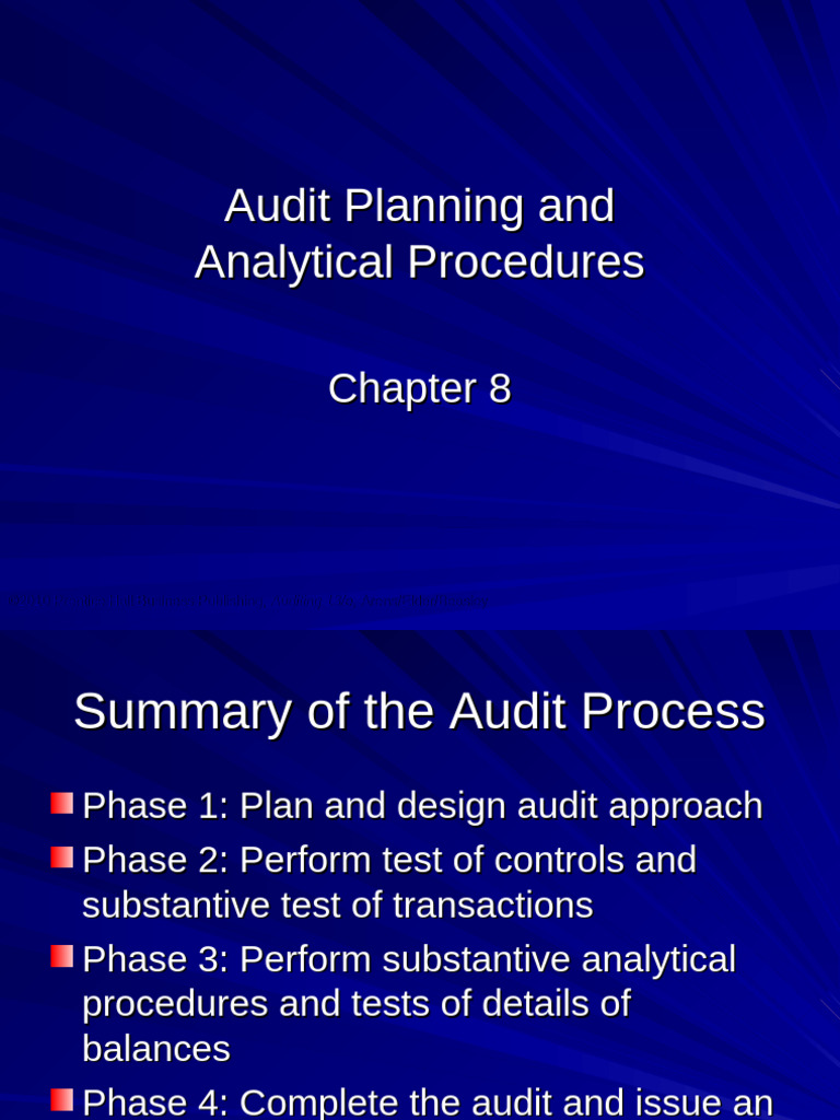 Arens Chapter08 PPT Audit Planning | PDF | Audit | Equity (Finance)